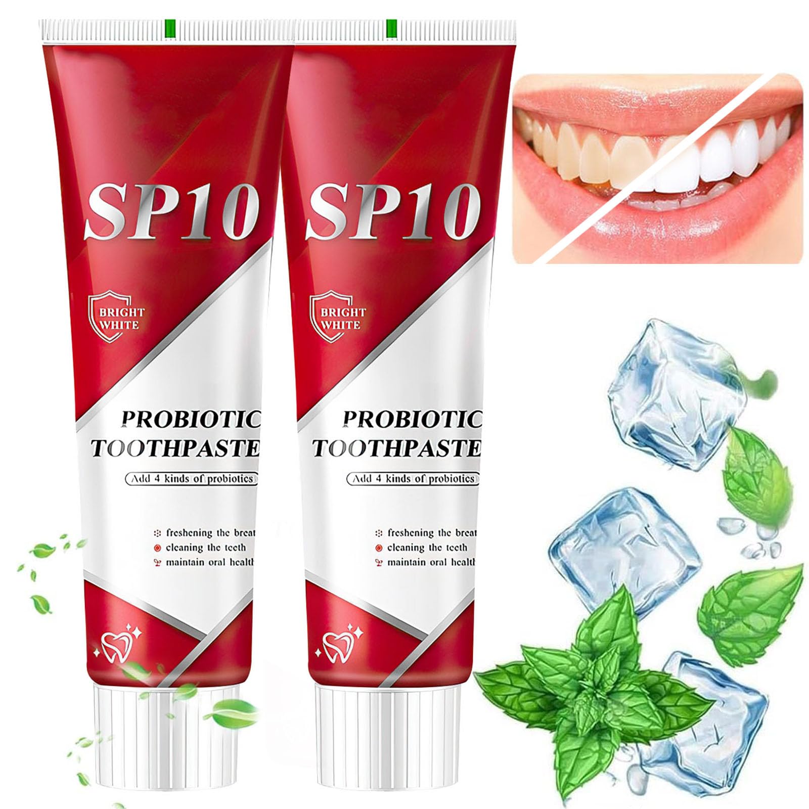 Amazon.com: Sp-10 Ultra Whitening Toothpaste, SP10 Probiotic Toothpaste ...