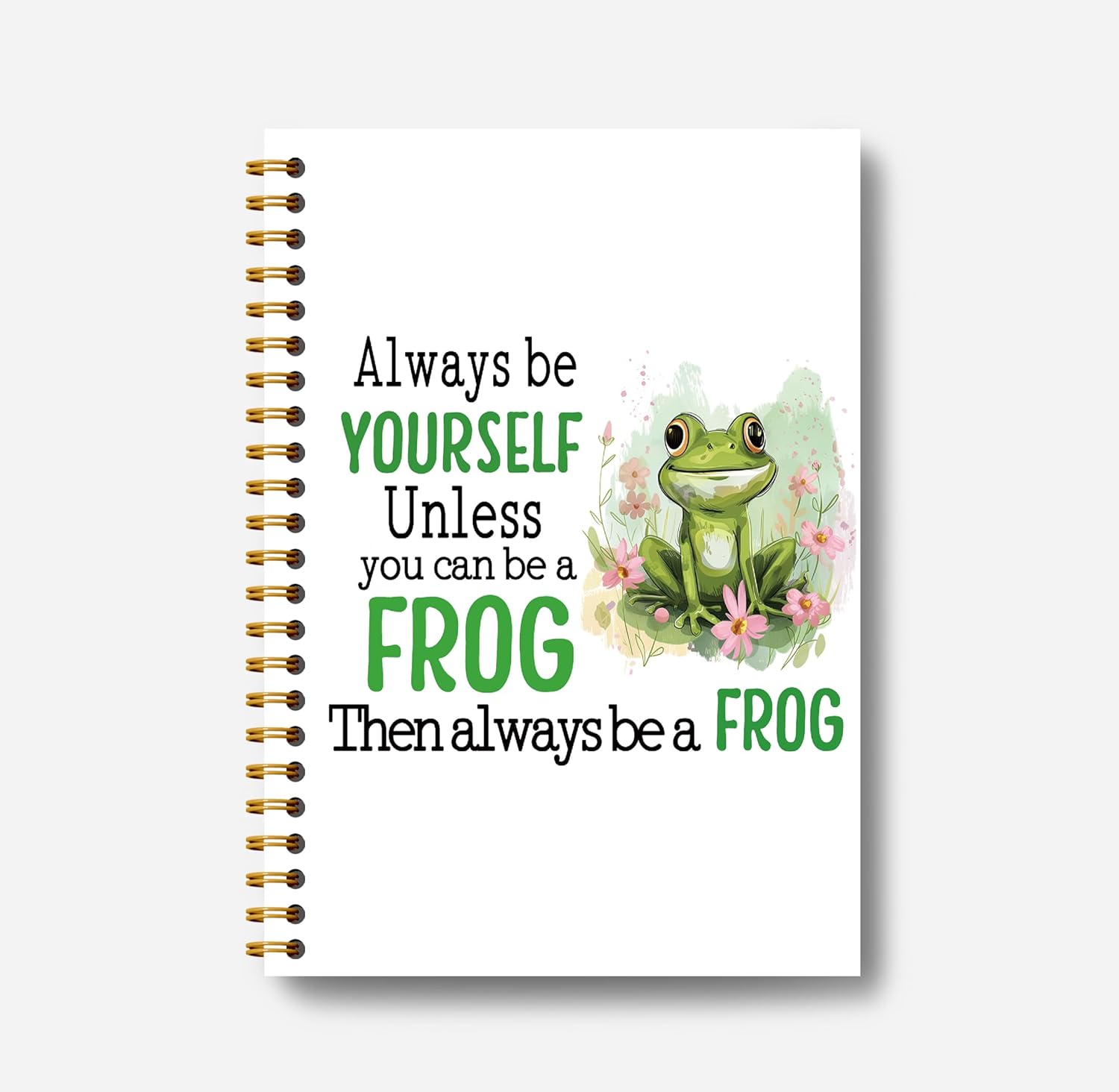 Amazon.com : Guymn Frog Notebook - Cute Notebook Journal, Inspirational ...