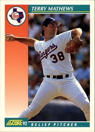 Amazon.com: 1992 Score Baseball Card #737 Terry Mathews : Collectibles ...