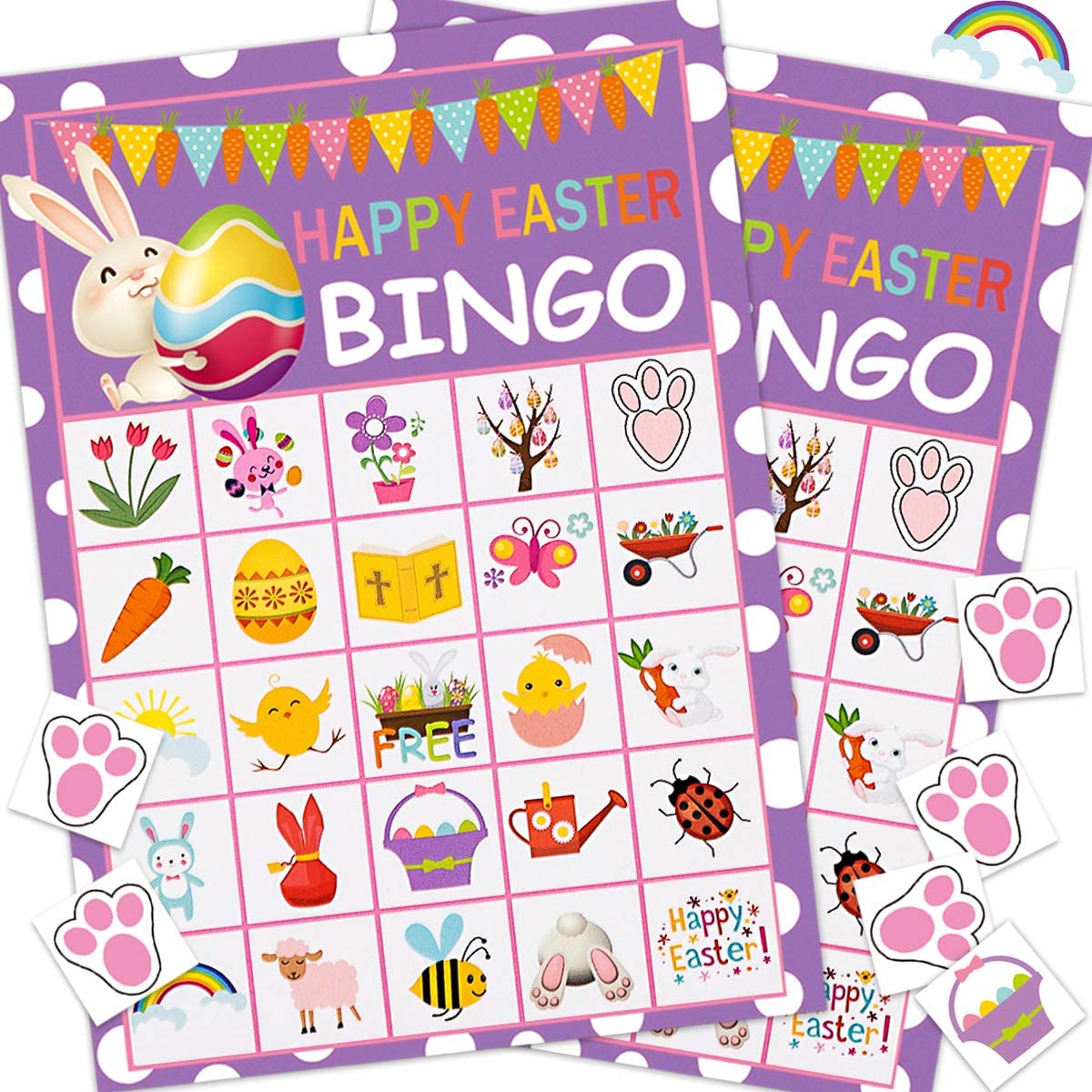 Rmmd Easter Bingo Game Easter Games For Children Happy Easter ...