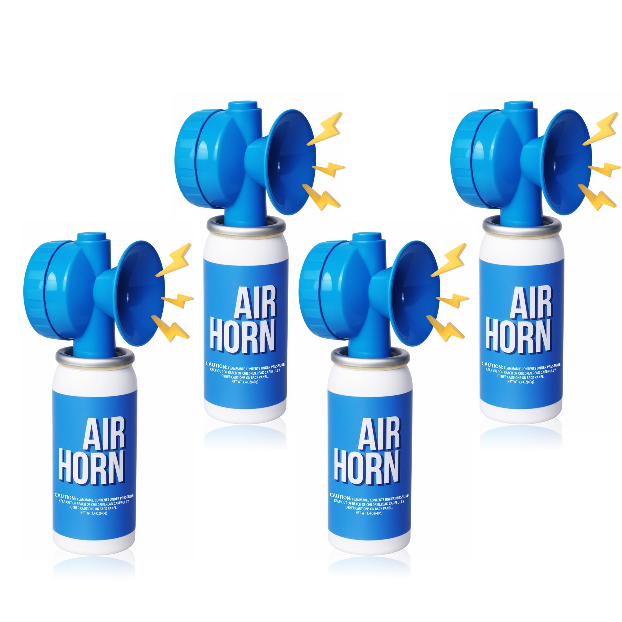 Amazon.com: Fingig 4pcs 1.4oz Boat Air Horn, Loud Mini Safety Air Horn ...