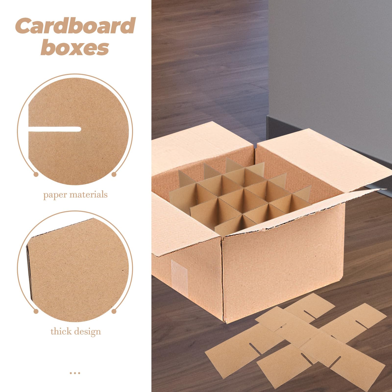 Cardboard Moving Box Dividers For Glasses Amazon.com : 3 Sets Moving
