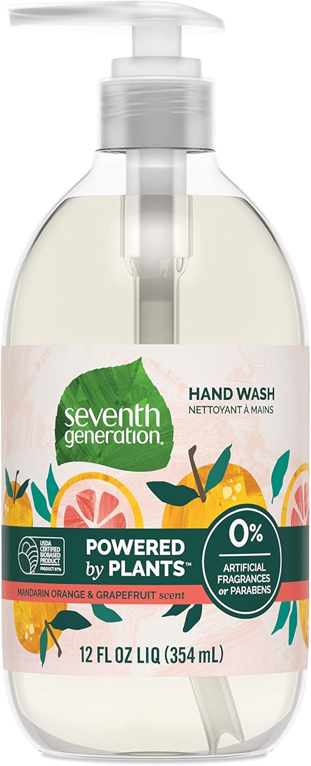 Amazon.com : Seventh Generation Hand Wash, Fresh Citrus, 12 Ounce ...