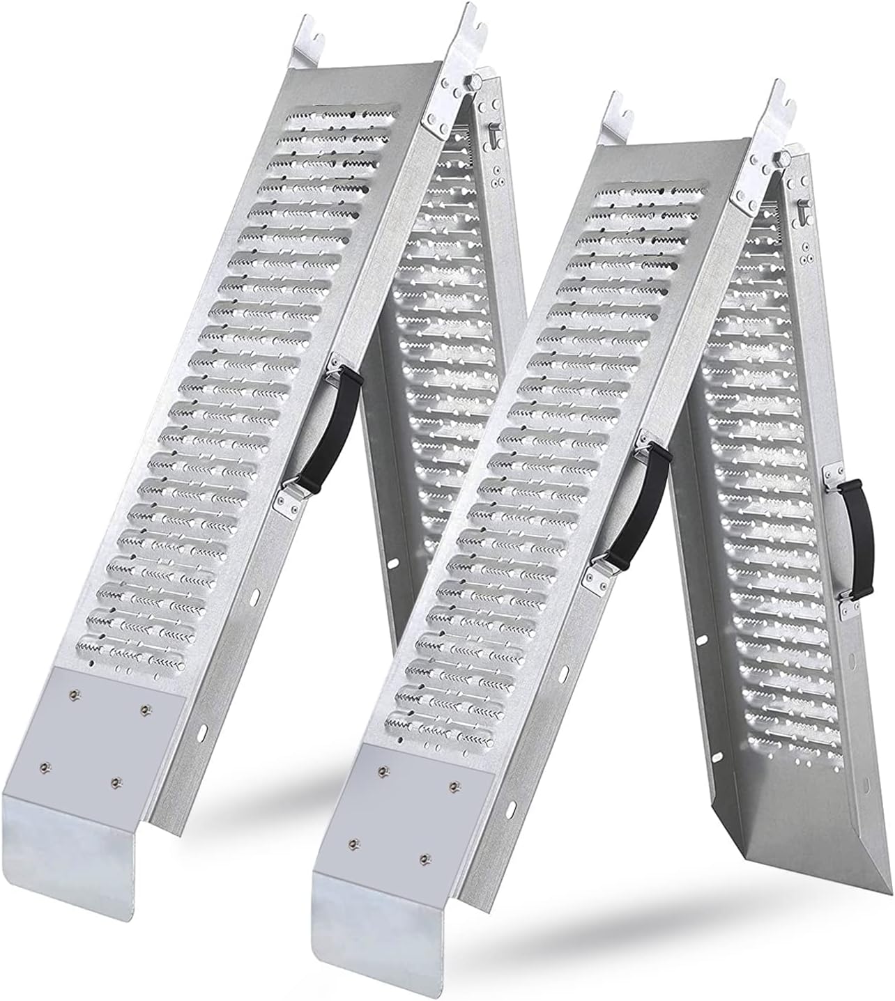 VOUNOT Loading Ramps, 2 Steel Ramps Heavy Duty for Van, Lawnmower, ATV ...