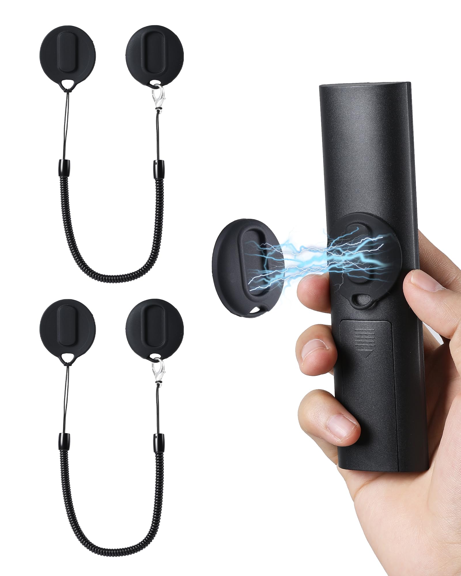 Snapklik.com : 2-in-1 Magnetic Remote Control Holder Wall Mount, 2 Pack ...