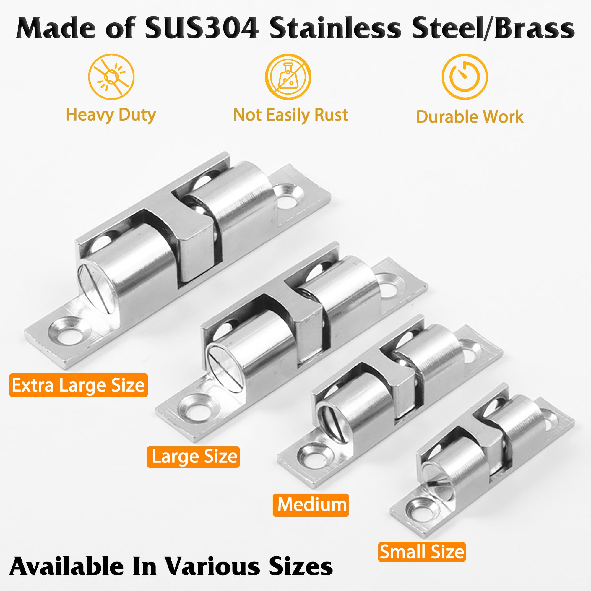 Snapklik.com : Alise Double Ball Tension Roller Catch Latch For Cabinet