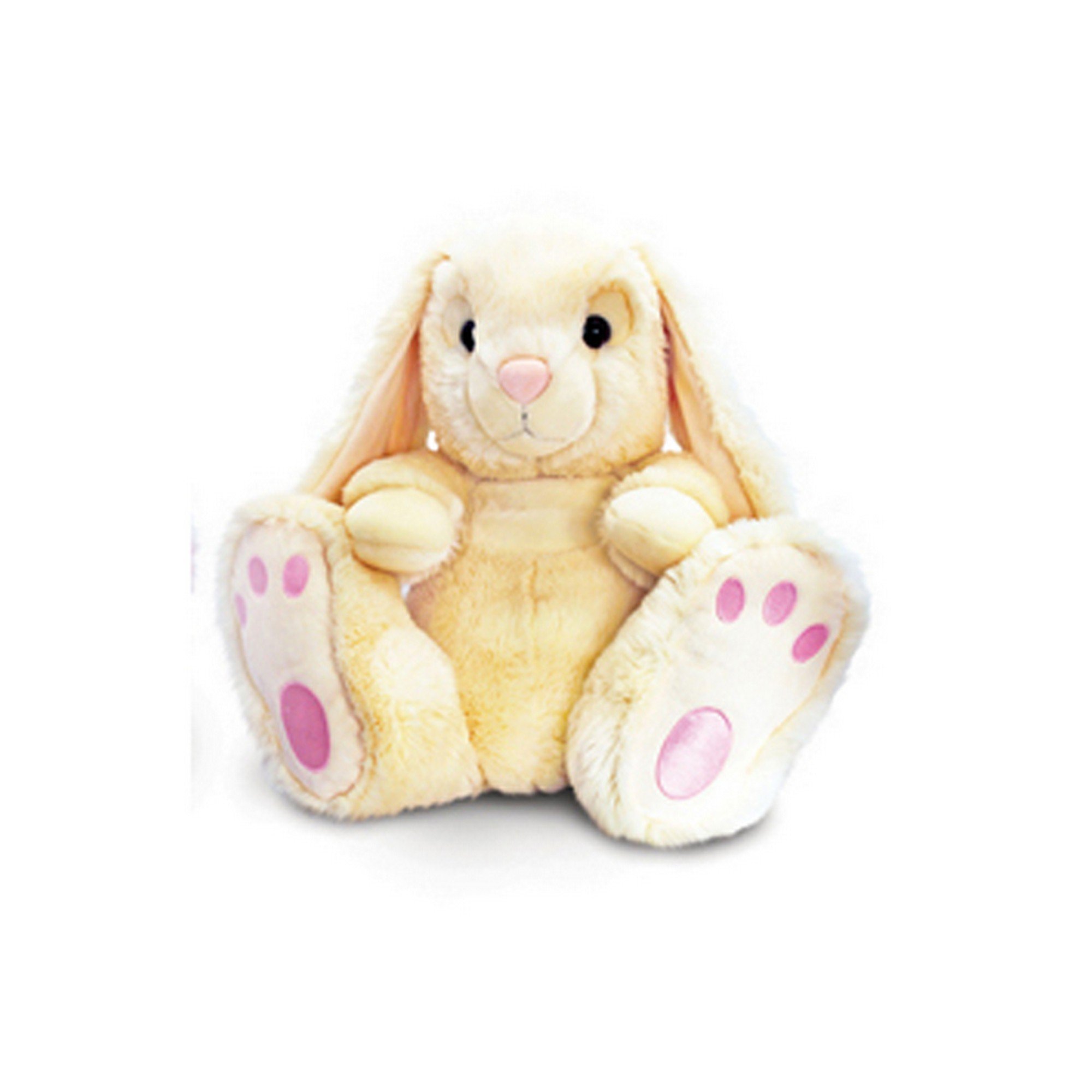 Keel Toys Patchfoot Rabbit Plush Toy (25cm) (Cream) : Amazon.co.uk ...