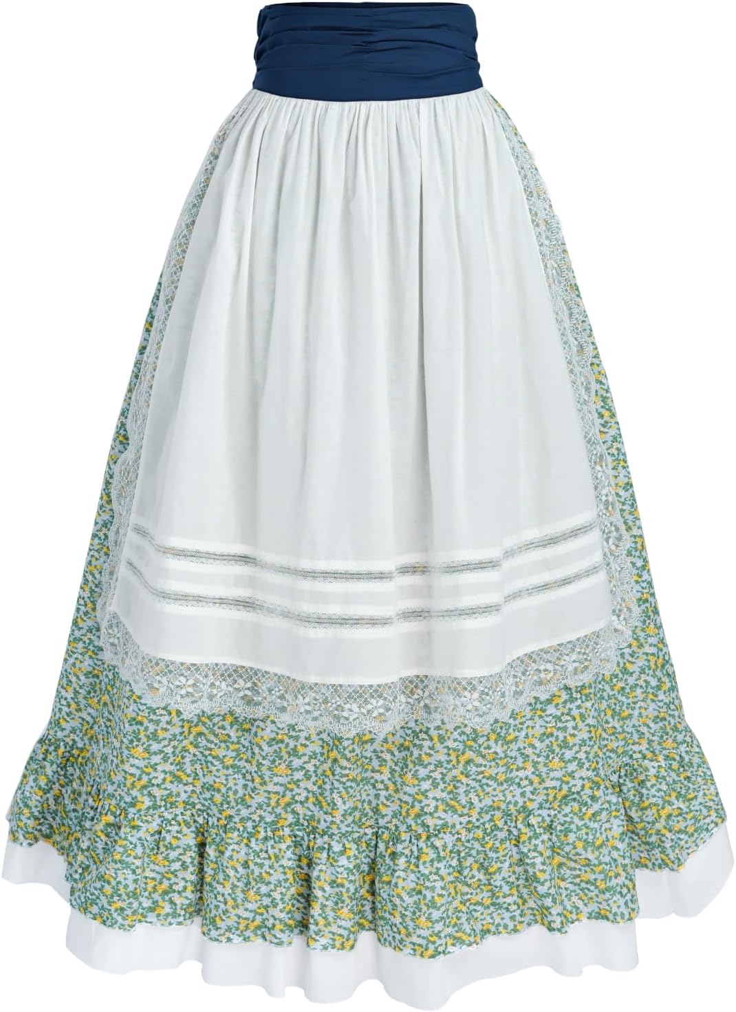 NSPSTT Women Pioneer Colonial Skirt Girls Peasant Prairie Skirt Civil ...