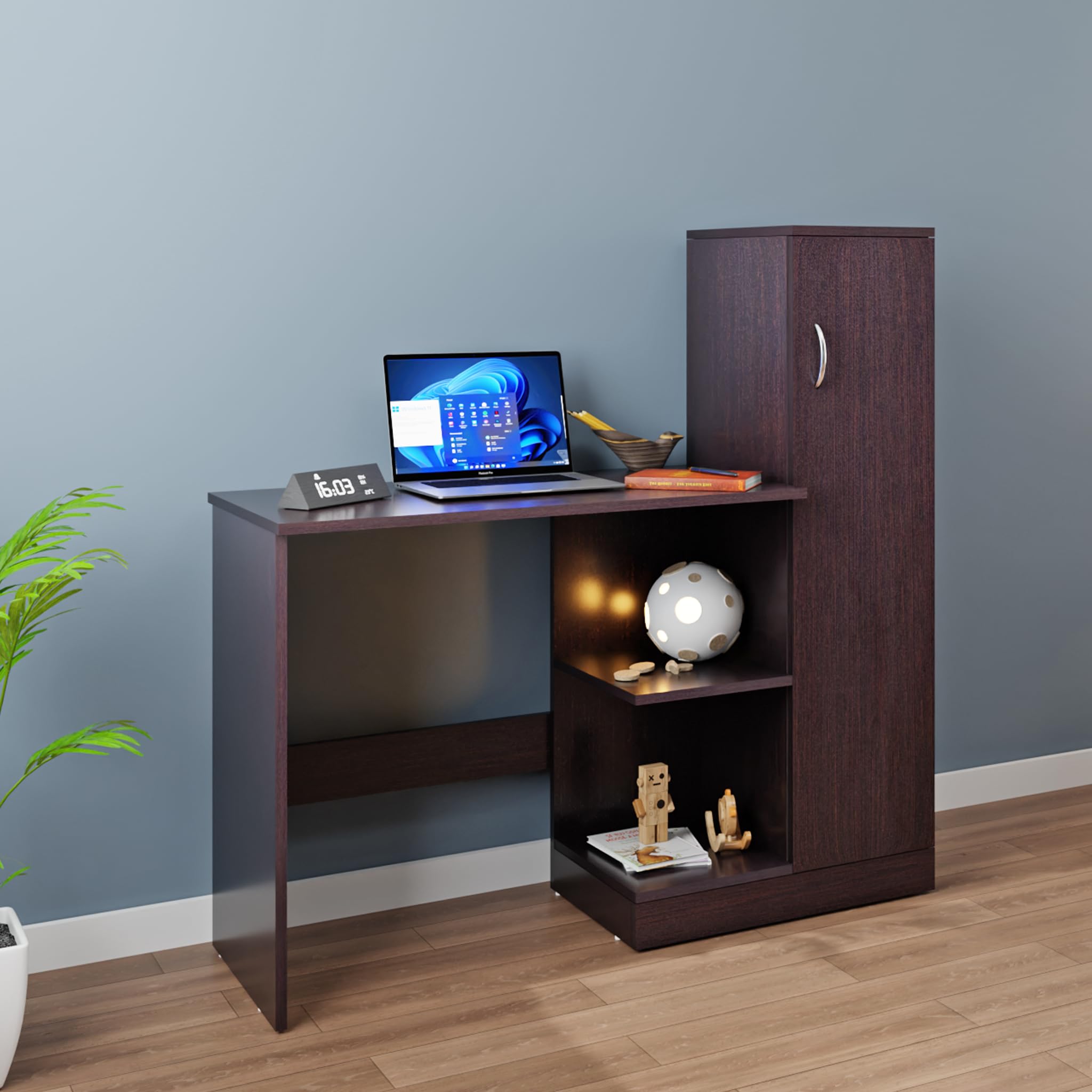 NuSpace | Study Table with Storage, Top Extension and Open Storage ...
