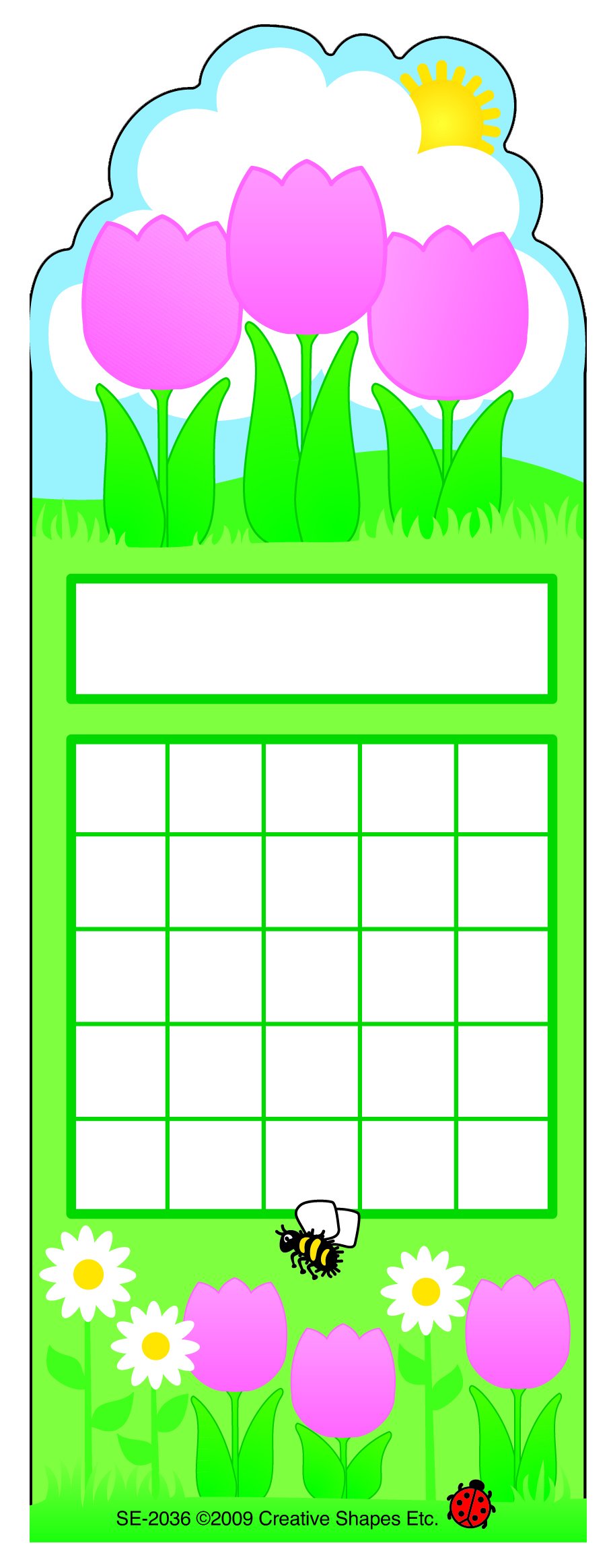 Spring Flower Personal Incentive Chart : Amazon.ca: Office Products