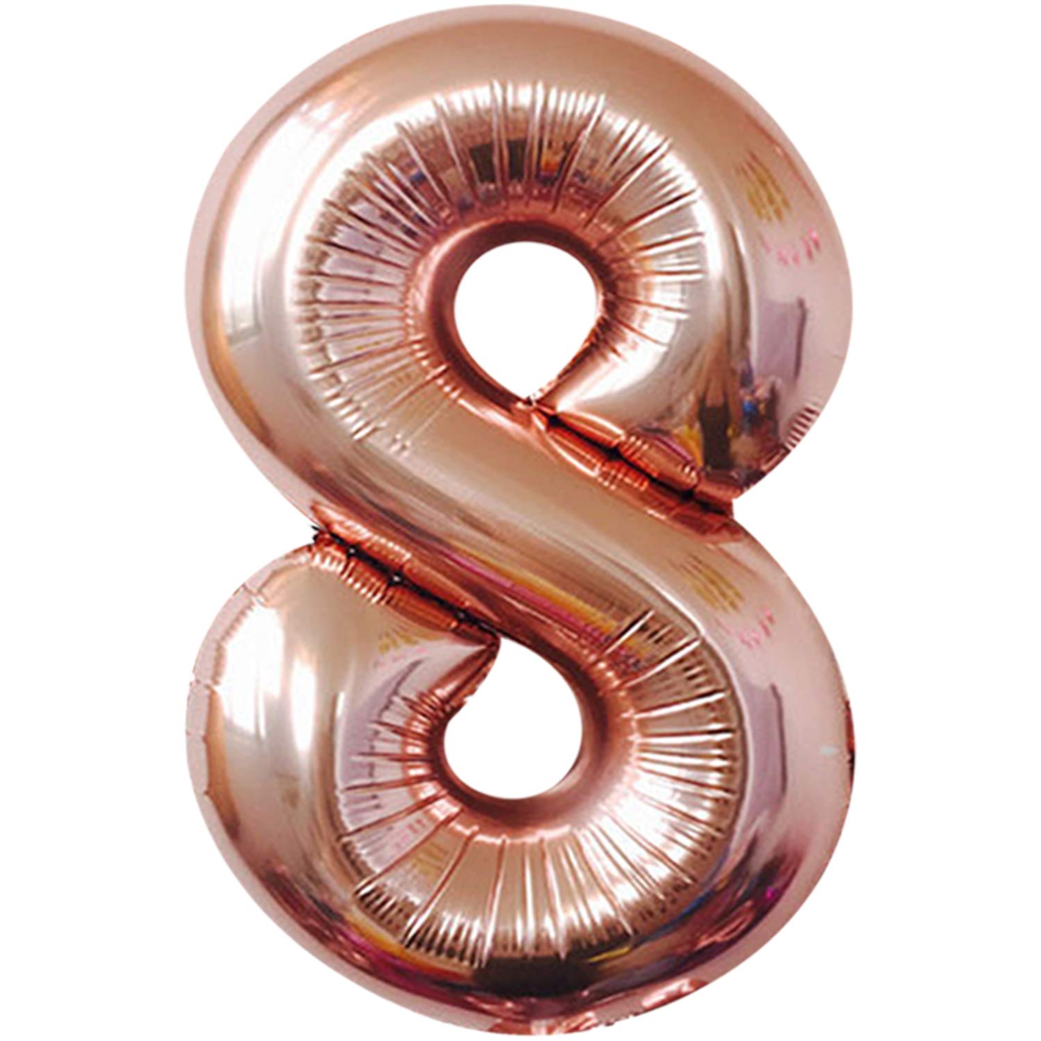 Rose Gold Number 8 Balloon For 8th Birthday Large 40 | Desertcart BAHRAIN