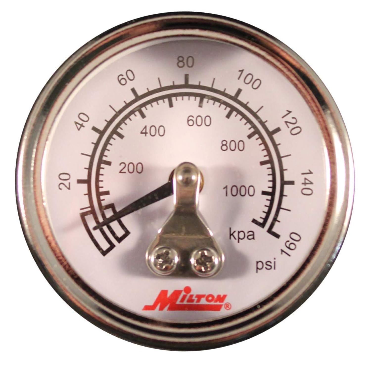 Snapklik.com : Milton Mini High Pressure Dial Gauge, Brass, 1/8" NPT