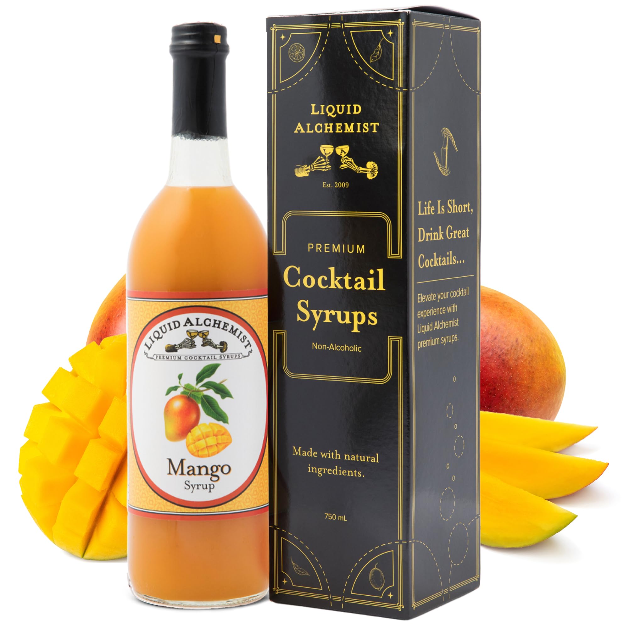 Amazon.com : Liquid Alchemist Mango Syrup for Drinks - Real Ingredients ...