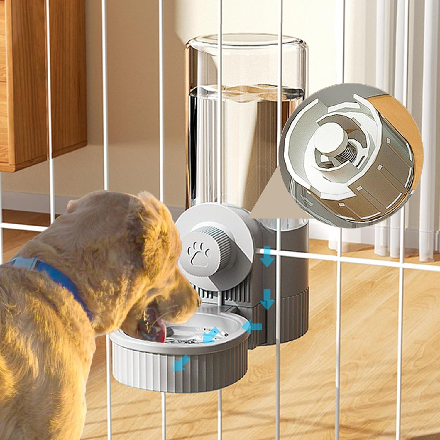 Amazon.com : 41oz Rabbit Automatic Food Feeder and Water Dispenser ...