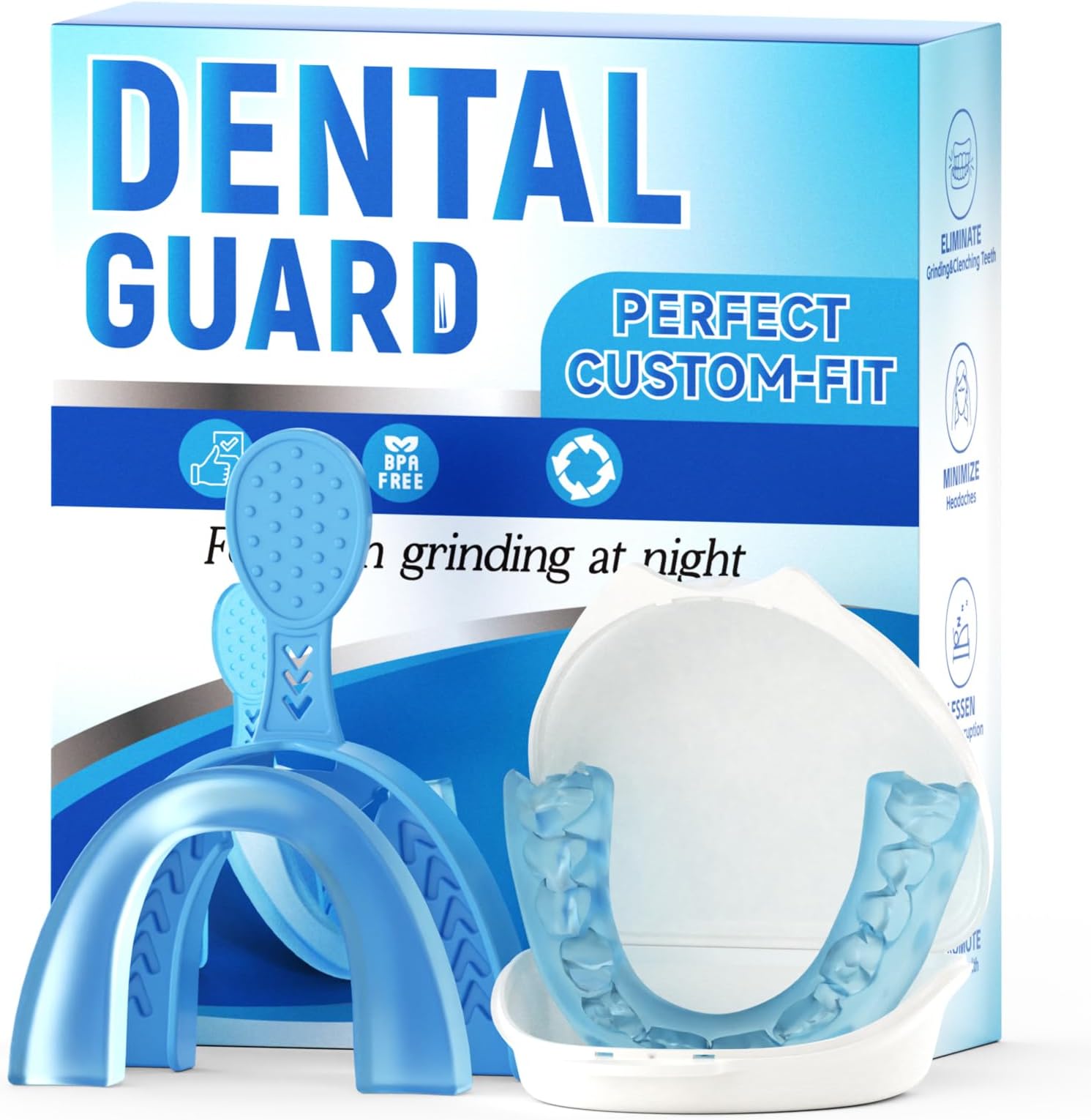 Amazon.com: Upgraded Mouth Guards for Grinding Teeth at Night, 4 Pack ...