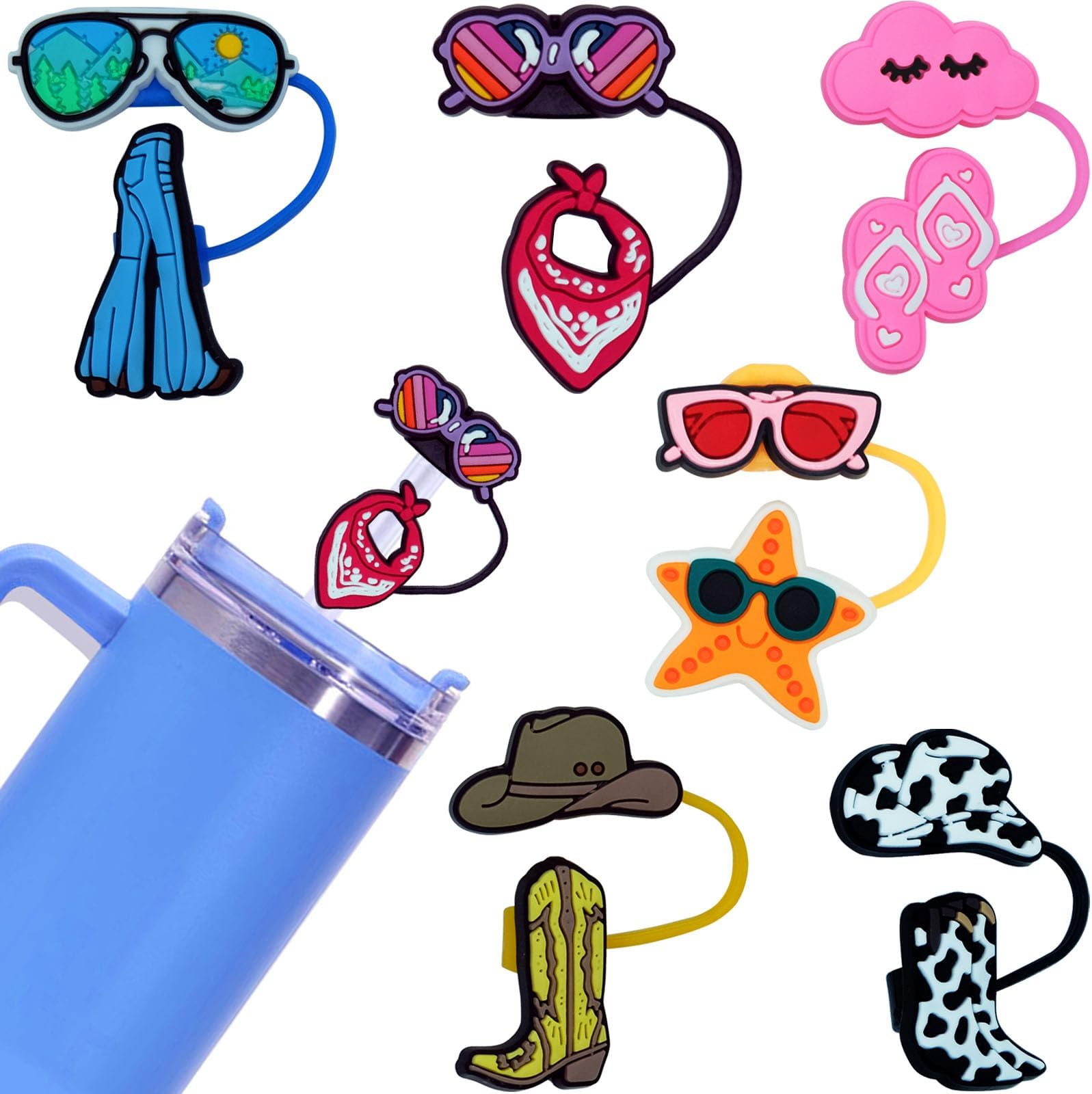 Amazon.com: Cowboy Hat Toppers for Stanley Cup, 6PCS MICARA Cute ...