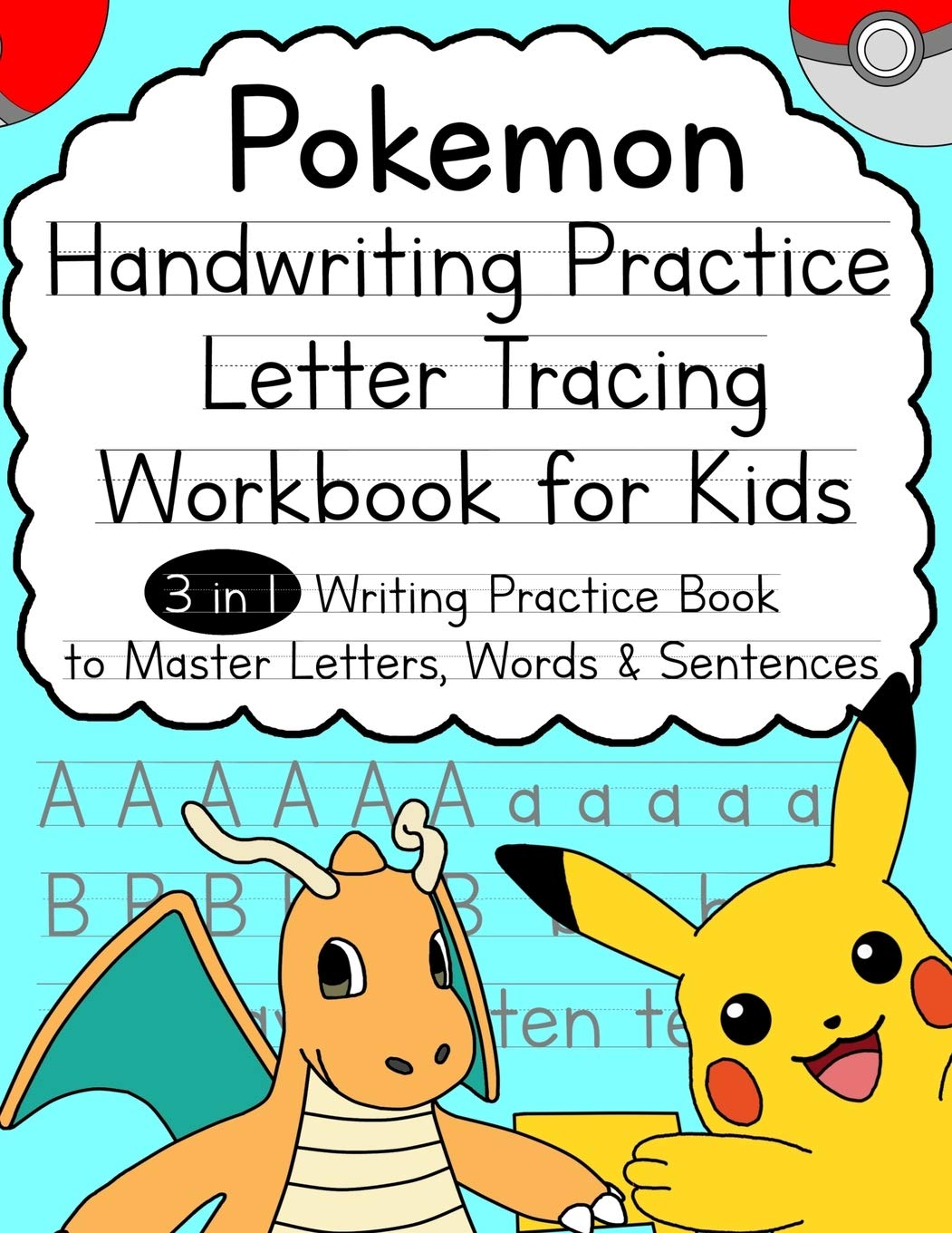 Download PDF Pokemon Handwriting Practice Letter Tracing Workbook For 