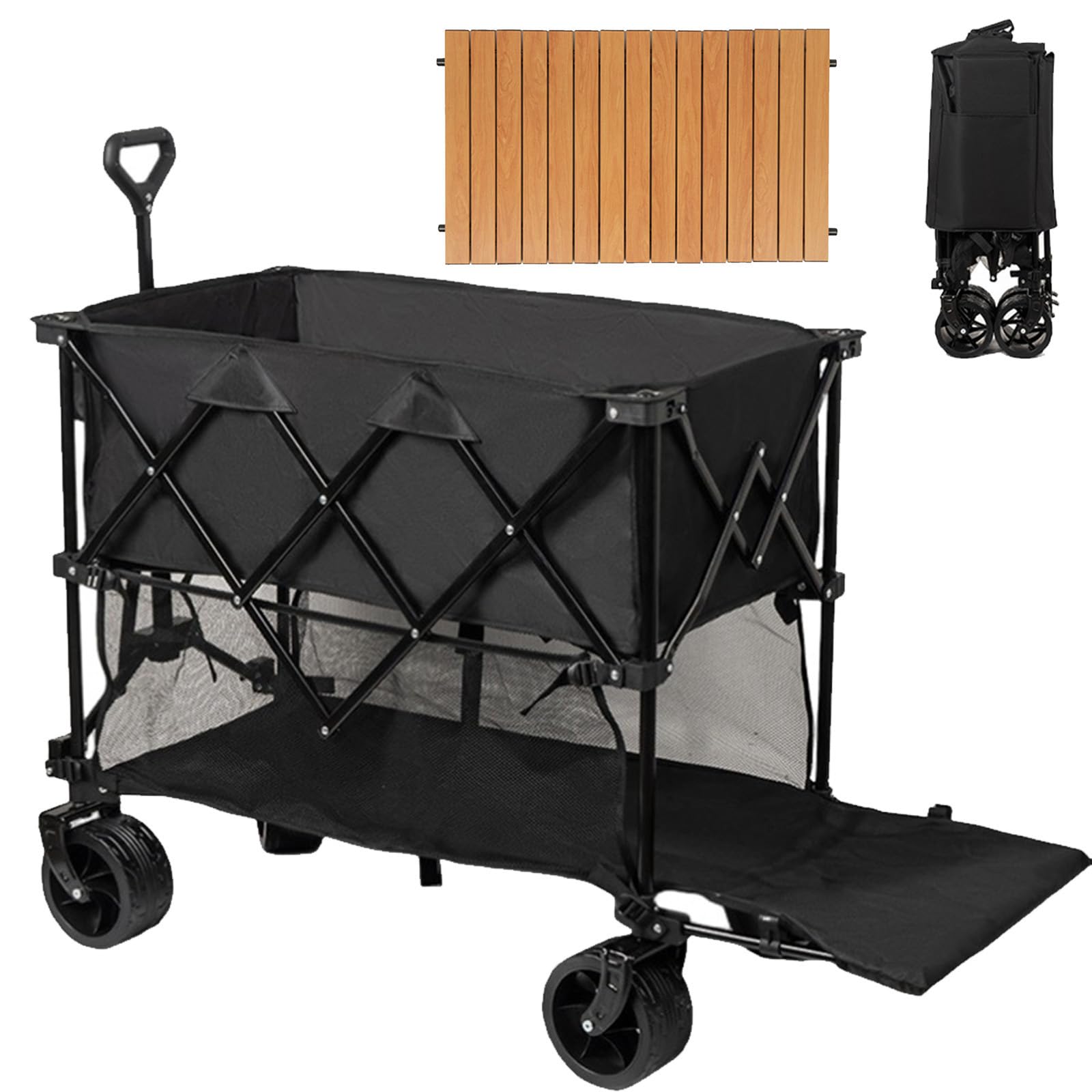 Amazon.com: Collapsible Wagon Double Decker with Table, 400L Large ...