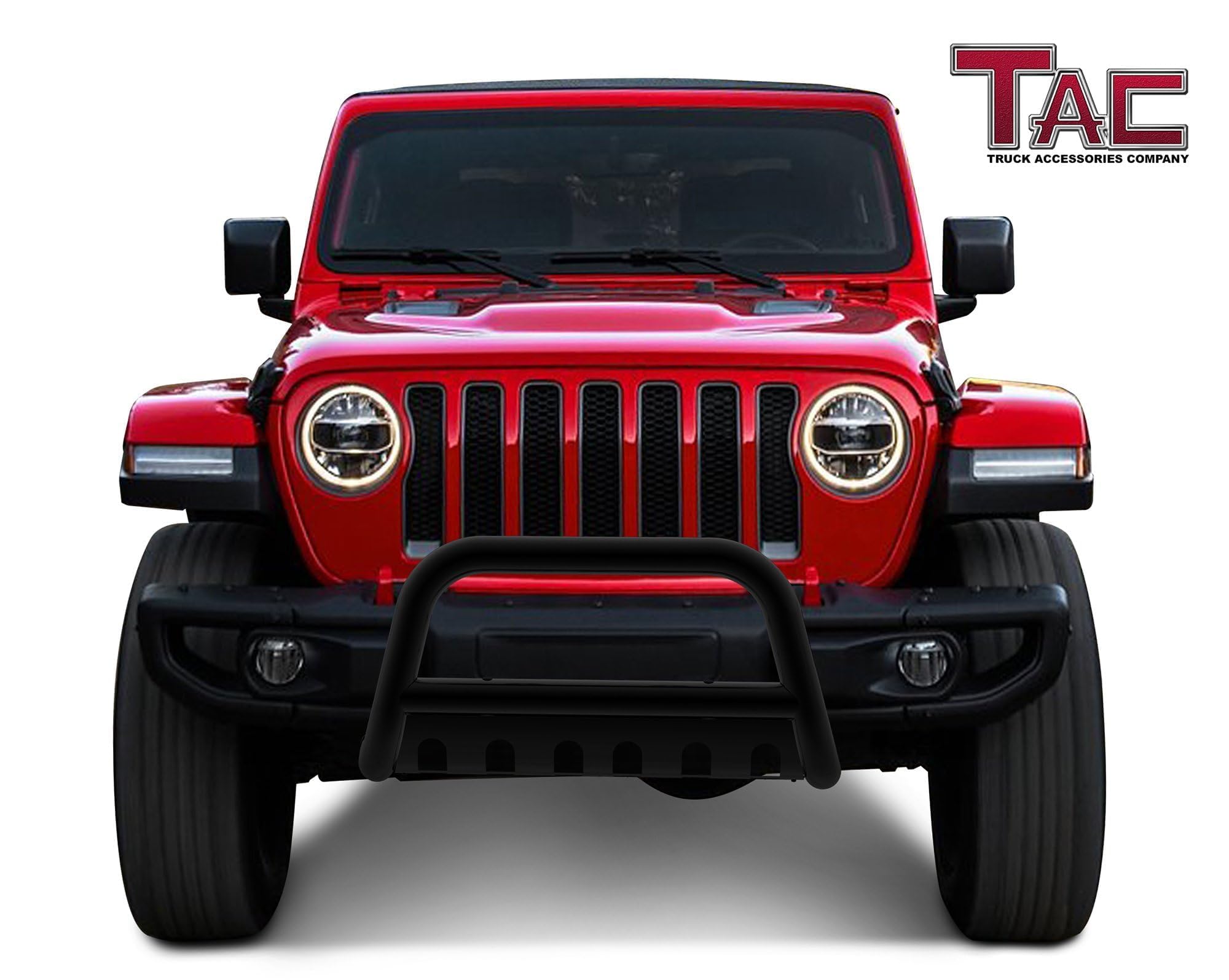 Black Powder Coated Bull Bar TAC 3" Bull Bar For 2018-2025 Jeep ...