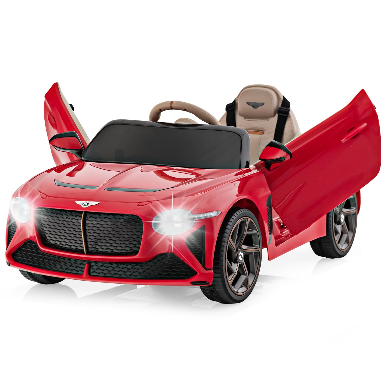 Buy Costzon Ride on Car, 12V Licensed Bentley Bacalar Battery Powered ...