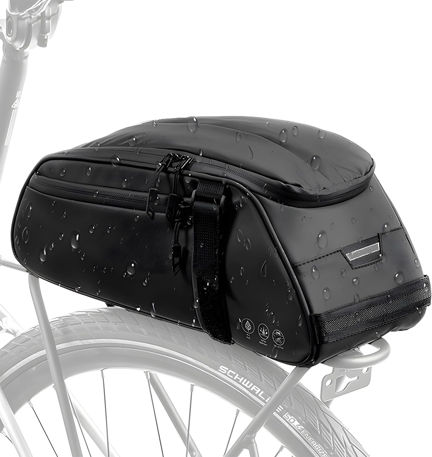 Amazon.com: ROCKBROS 8L Rear Rack Bag Bike Rear Cargo Bag Rack Carrier ...
