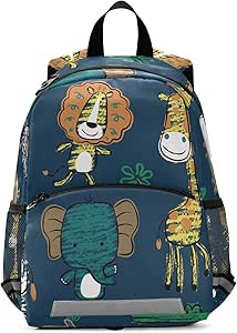 Amazon.com | Animals Cartoon Zebra Elephant Giraffe Kids Backpack ...