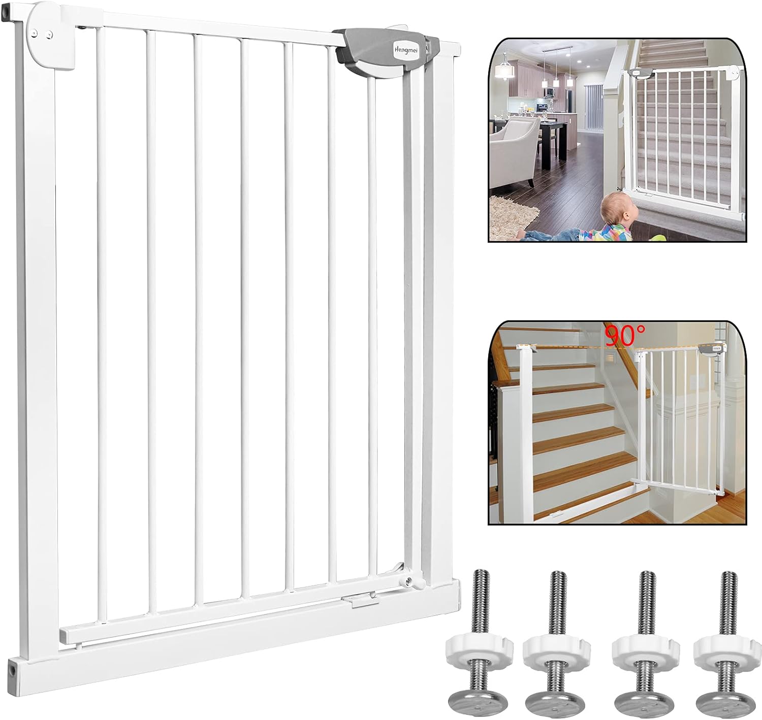 Children Automatically Close the Stair Gate, Baby Safety Gate Stairs ...
