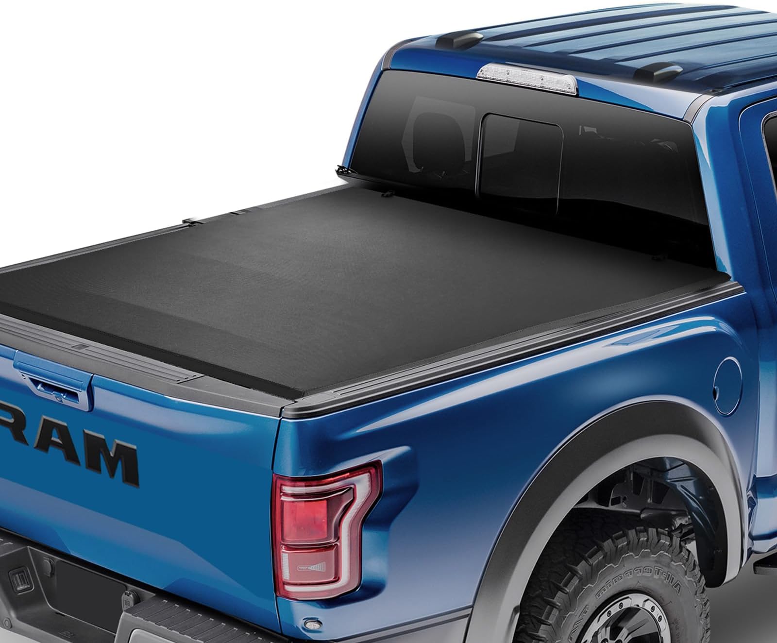 VEVOR Quad-Fold Truck Bed Tonneau Cover, Compatible with 2002-2024 ...