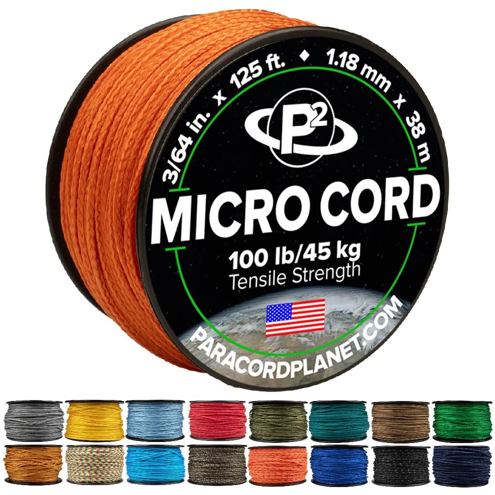 Amazon.com: Paracord Planet Micro Paracord – Thin Braided Cord for ...