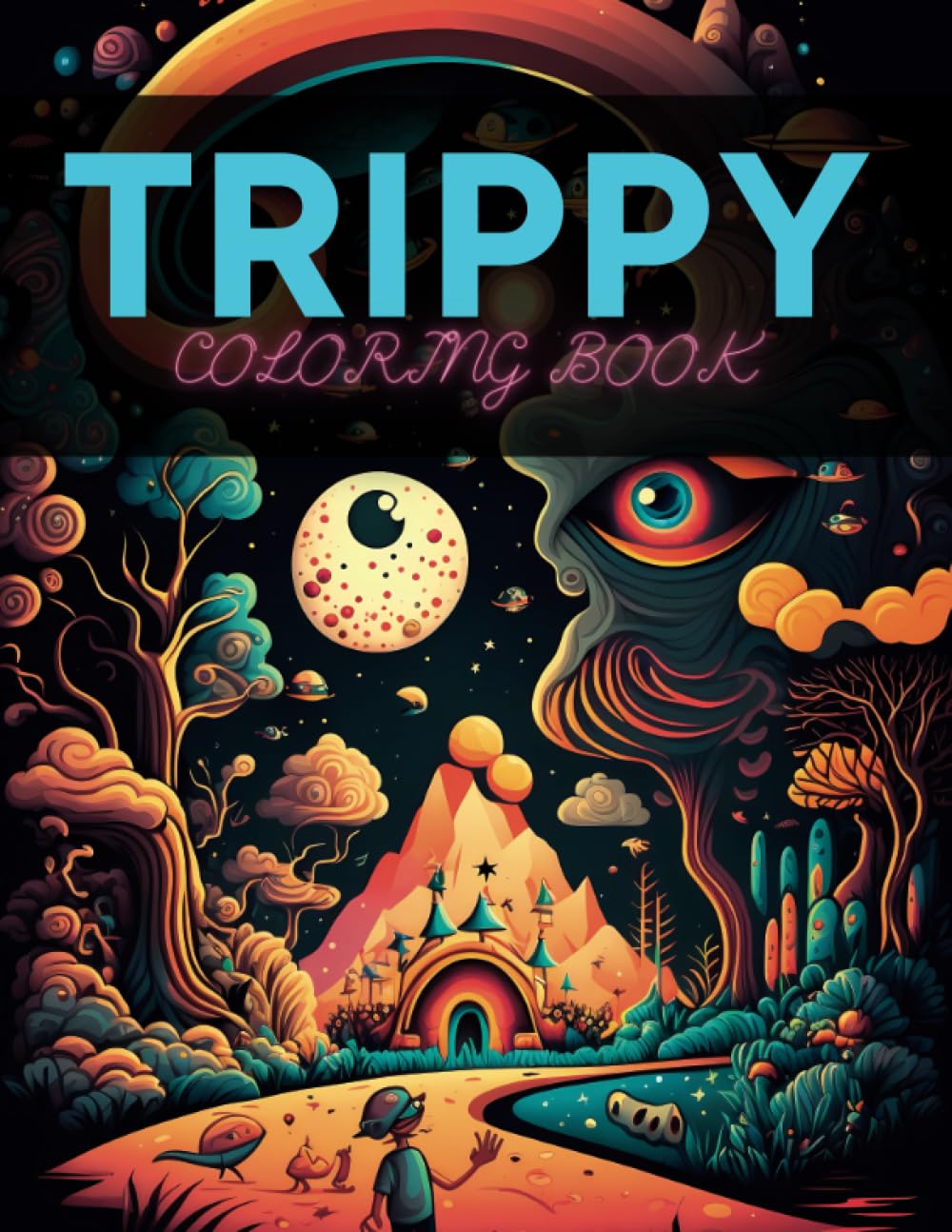 Trippy Coloring Book: Trippy stress reliving coloring book : Designs ...