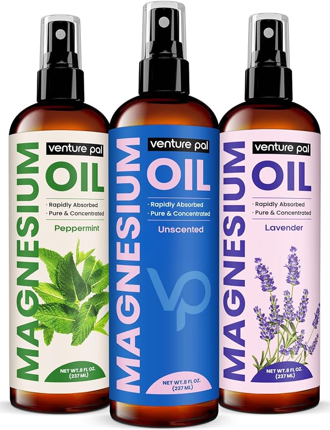 Amazon.com: Venture Pal 100% Pure Magnesium Oil Spray with Lavender ...