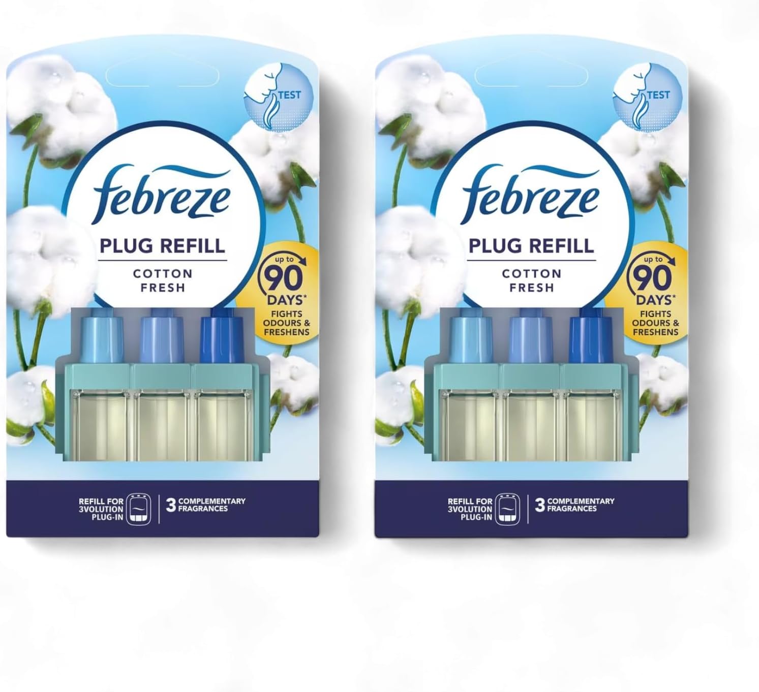 Febreze 3Volution Plug-In Air Freshener - Cotton Fresh Refill 20ml ...