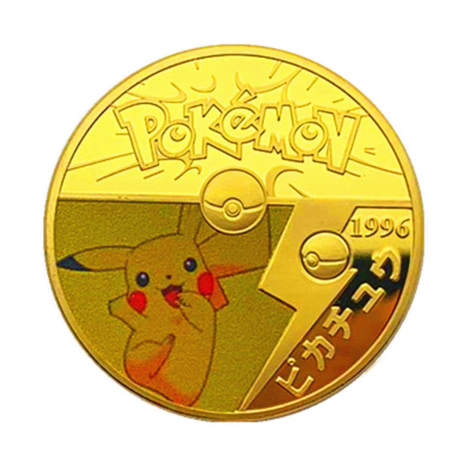 Buy Pokemon Anime Gold Plated Gold Coin Game Commemorative Coin Pikachu ...