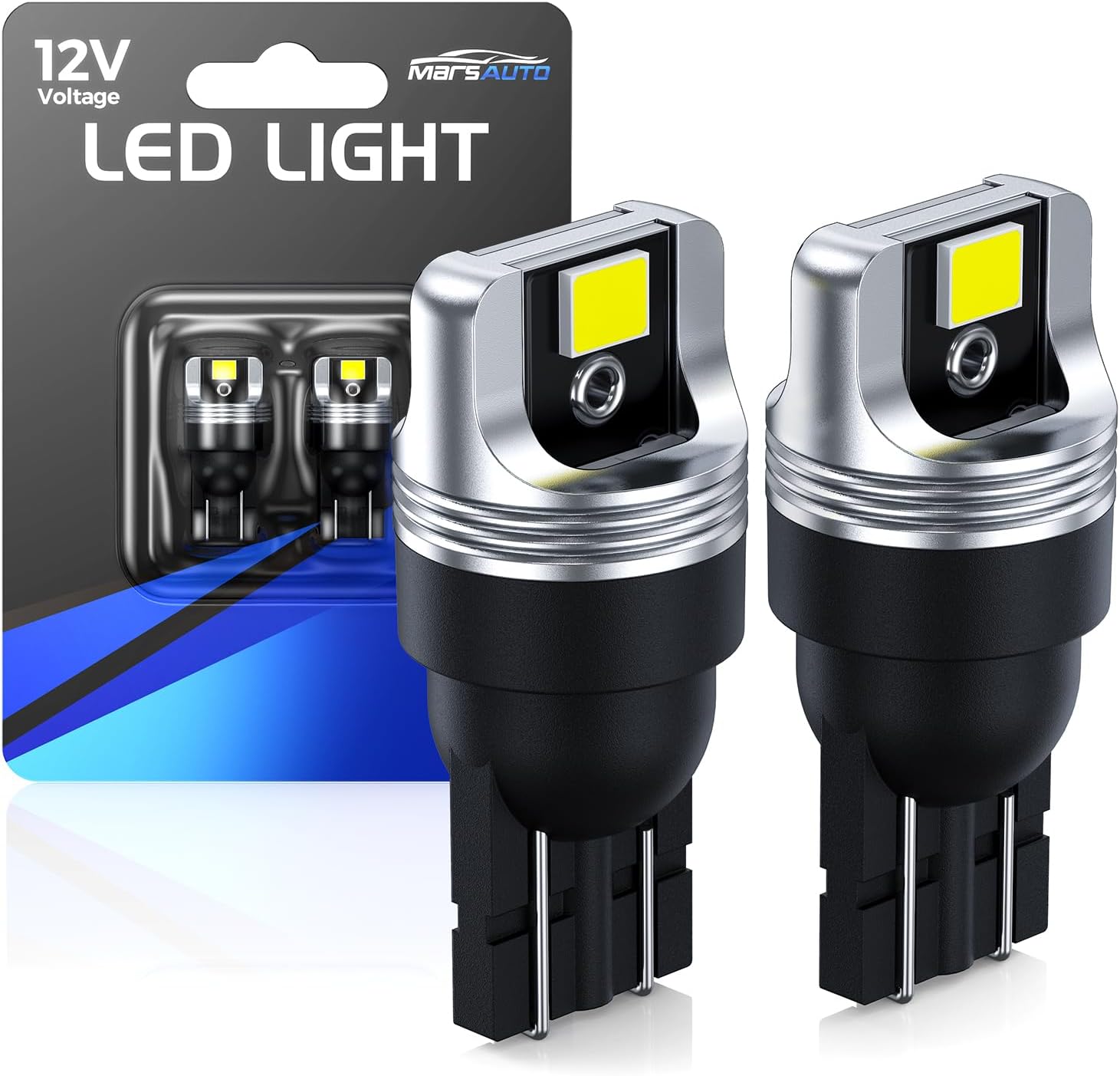 Amazon.com: Marsauto 194 LED Bulb 6000K White, 168 T10 2825 W5W 3525 ...