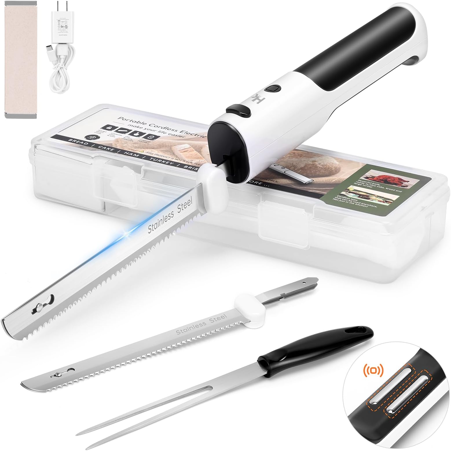 Amazon.com: Cushore Professional Cordless Rechargeable Easy-Slice ...