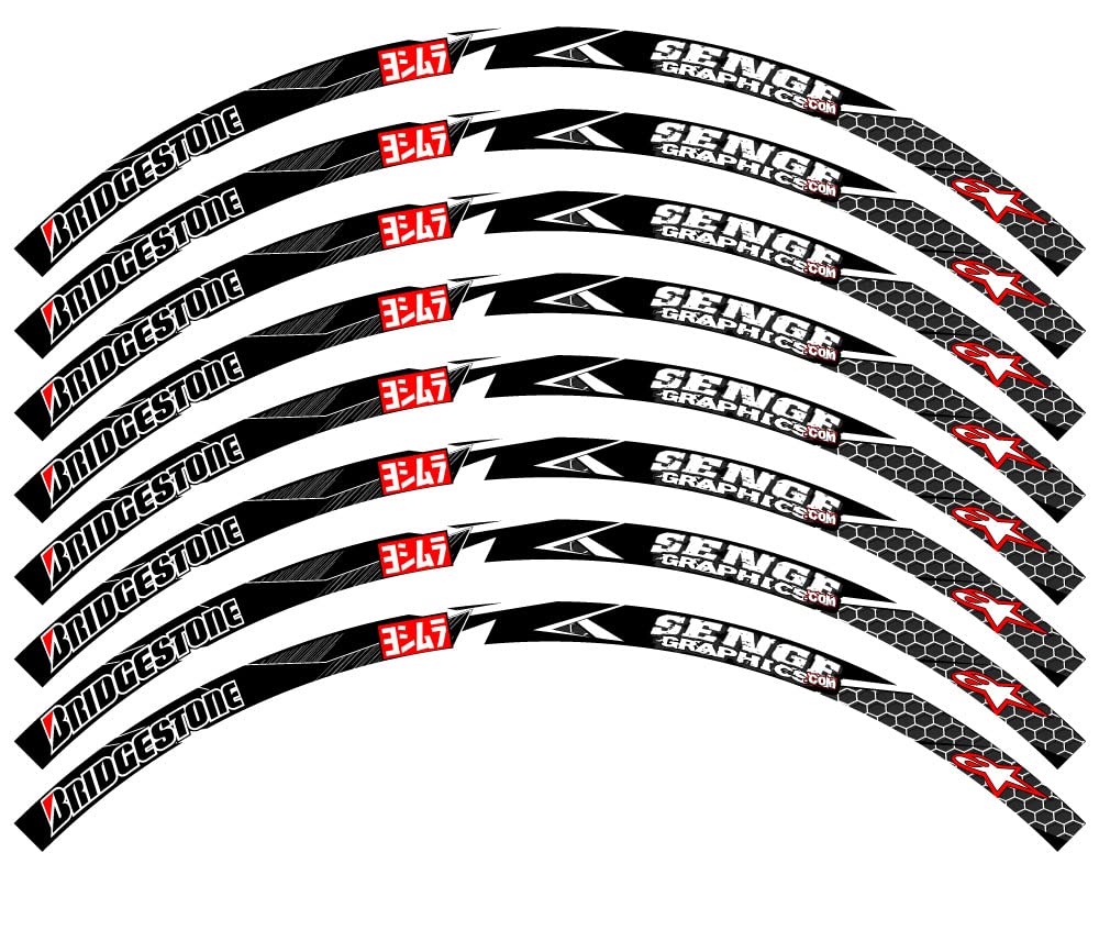 Amazon.com: Podium Rim Protector Decals Senge Graphics : Automotive