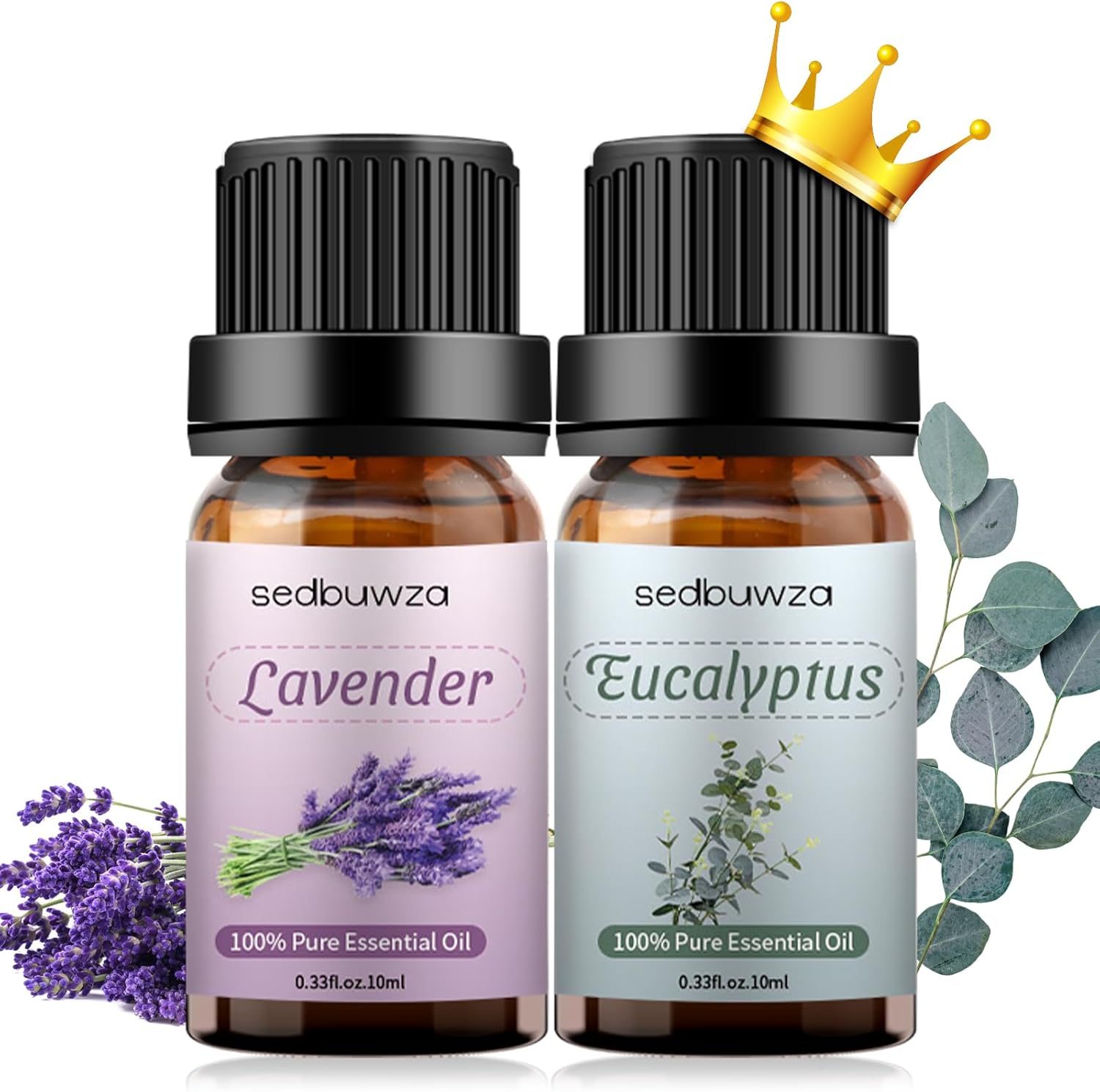 Amazon.com: Sedbuwza Lavender Eucalyptus Essential Oil Set, Lavender ...
