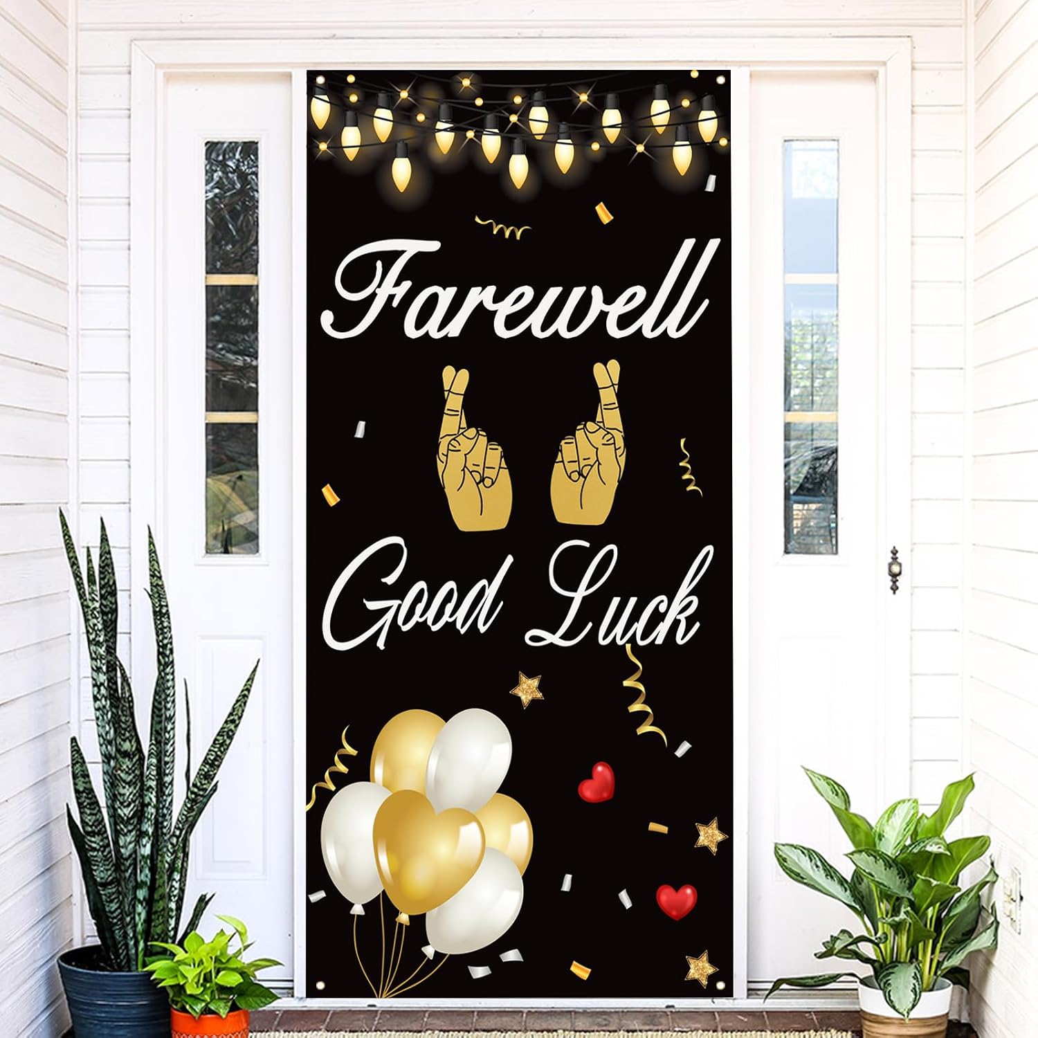 Amazon.com: Labakita Farewell Good Luck Door Banner, Farewell Party ...