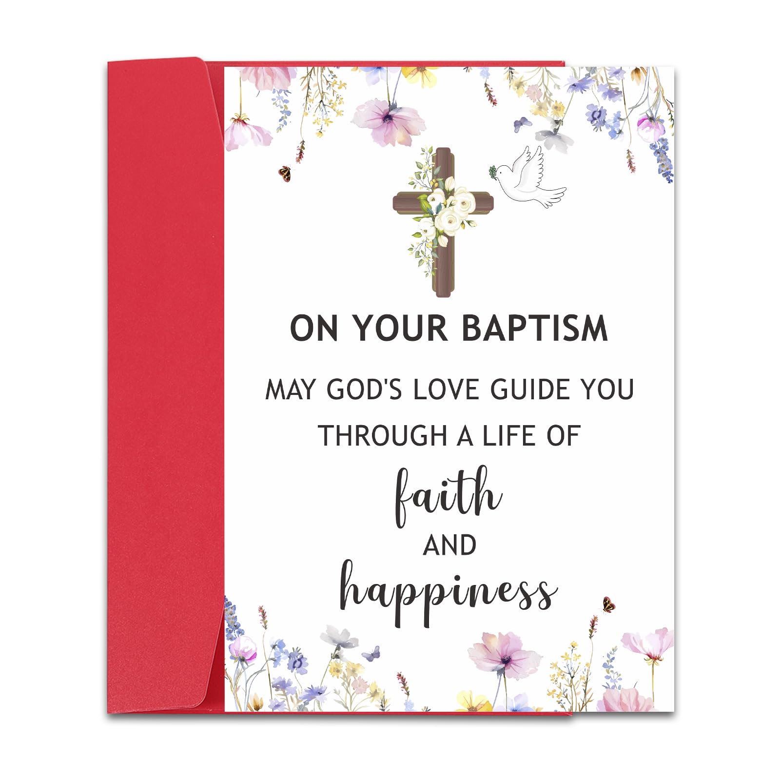 Amazon.com : Baptism Card Baptism Gifts for Girl Boys Baptism Favors ...