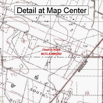 Amazon.com: USGS Topographic Quadrangle Map - Church Point, Louisiana ...