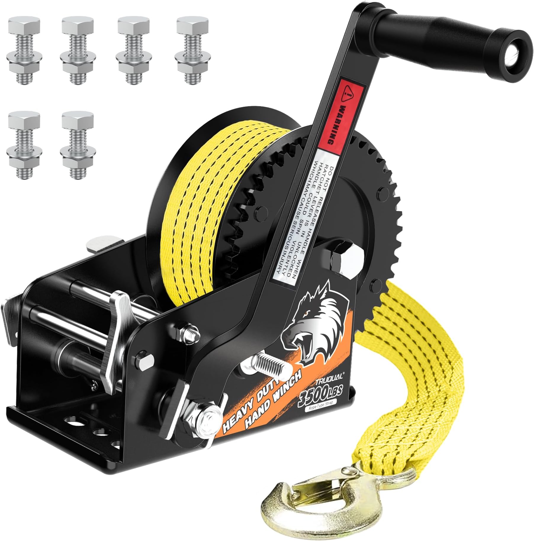 Amazon.com: TRUQUAL Boat Winches for Trailers, Heavy Duty Boat Trailer ...