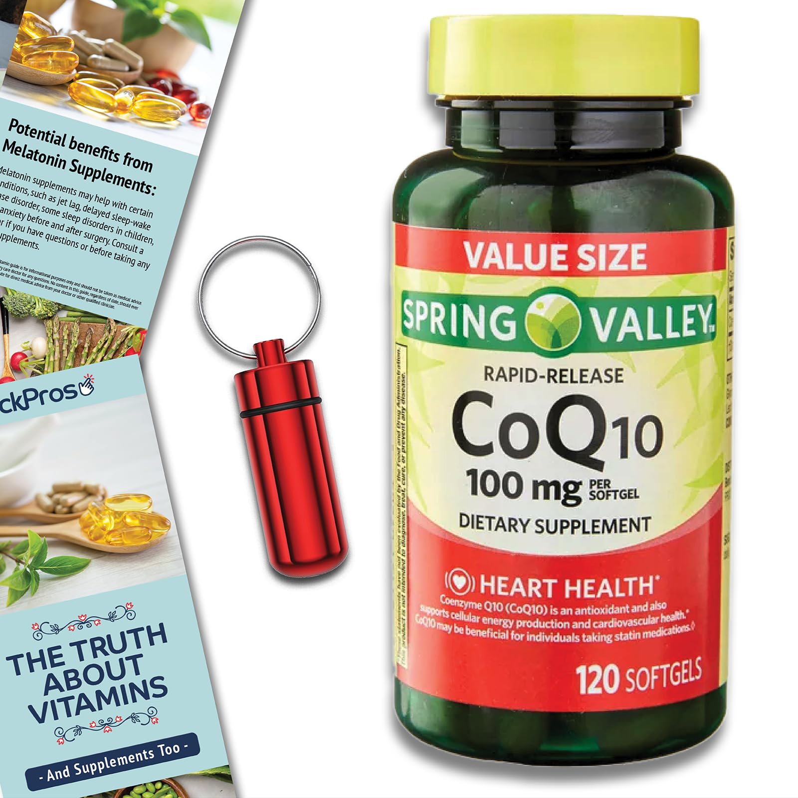 Snapklik.com : Spring Valley Rapid-Release CoQ10, 100 Mg Softgels ...