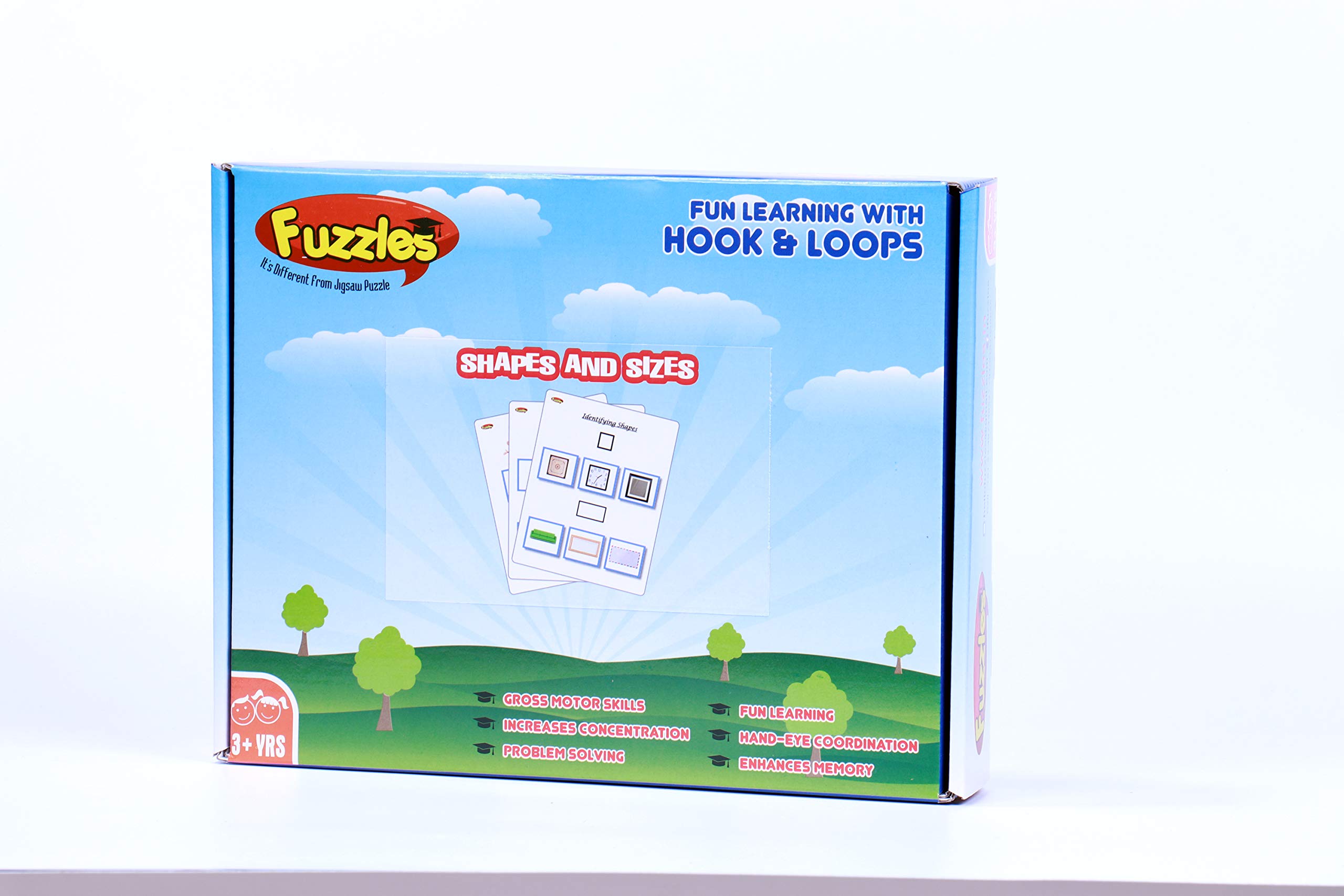 Buy " Shapes & Sizes" Fuzzles Educational Games | Shapes Puzzles for ...
