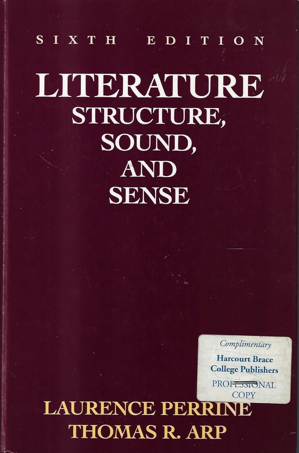 Amazon.com: Literature : Structure, Sound, and Sense: 9780155510708 ...