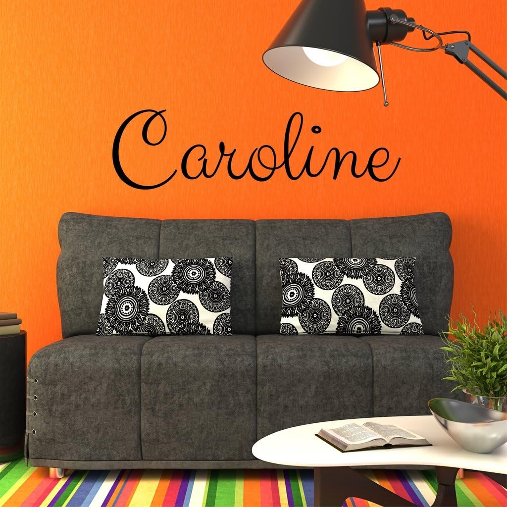 Amazon.com: Fancy Cursive Single Personalized Custom Name Vinyl Wall ...
