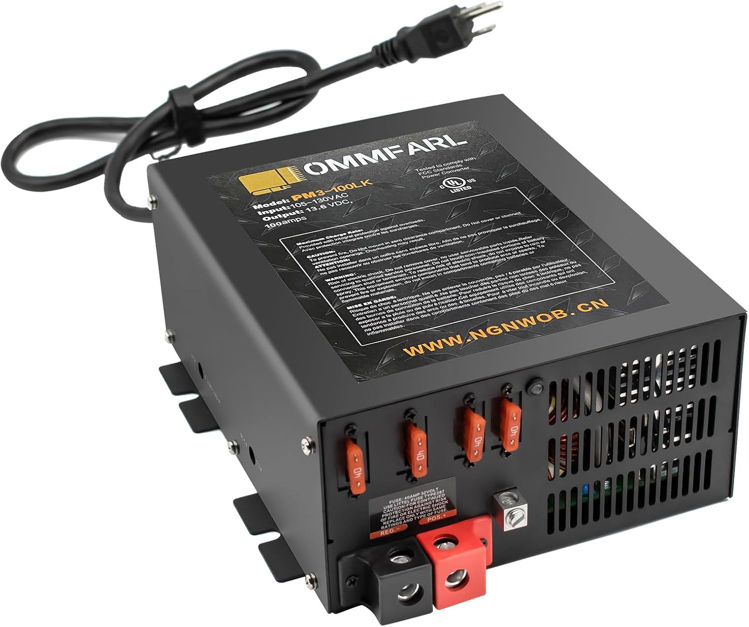 Amazon.com: rv Converter 100 amp for Camper,RV. Lithium Battery Charger 110v ac to 12v dc 100 ...