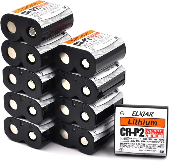 Amazon.com: hflexgrad (10-Pack) 6V 1500mAh CR-P2 Lithium Photo Battery ...