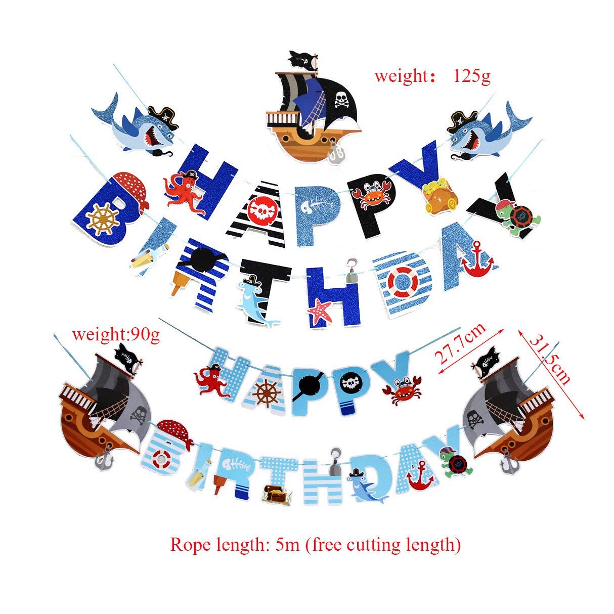 Buy My Party Suppliers Pirate Happy Birthday Banner Pirate Banner ...