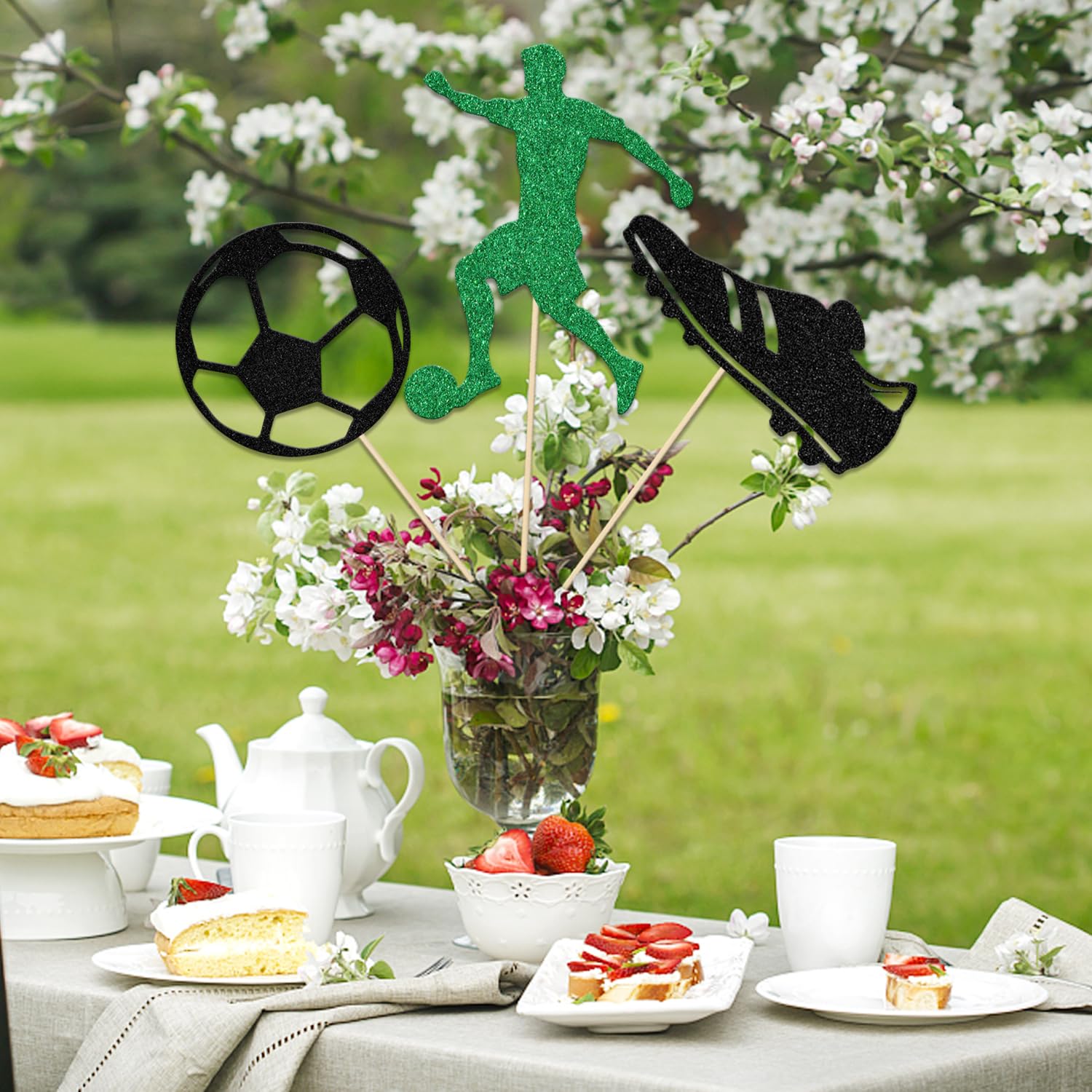 Soccer Centerpiece Arrangement Soccer Theme Centerpiece