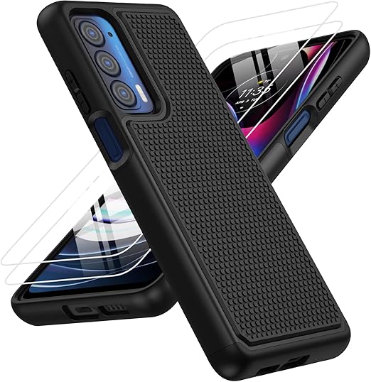 Amazon.com: JXVM for Motorola Moto Edge 2021 (Edge 5G UW) Case: Dual Layer Protective Heavy Duty ...